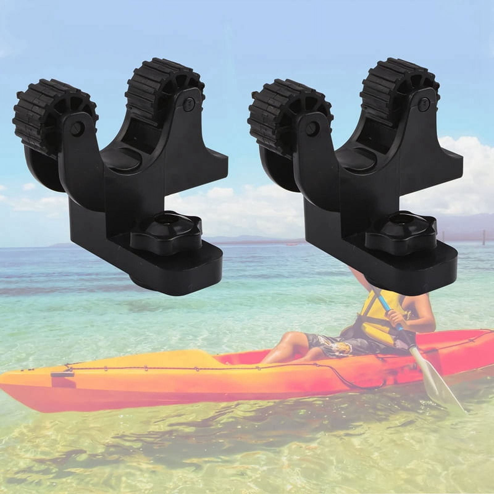 Kayak Paddle Holder, 2 Pcs Black Kayak Track Mount Paddle Holders ...