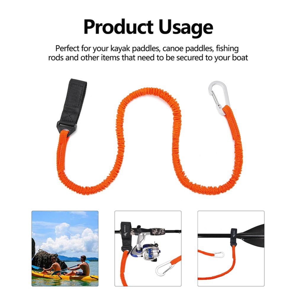 Kayak Paddle Leash Kayak Rod Leash Kayak Paddle Lanyard Stretchable ...