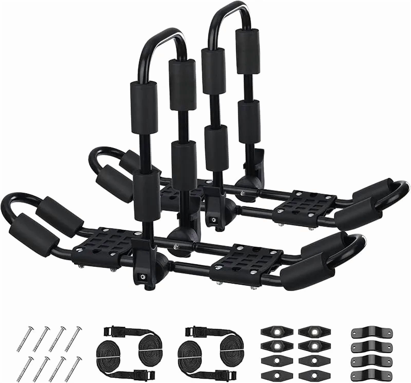 Kayak Roof Rack 4-in-1 for Kayak, Surfboard, Canoe and Ski Board ...