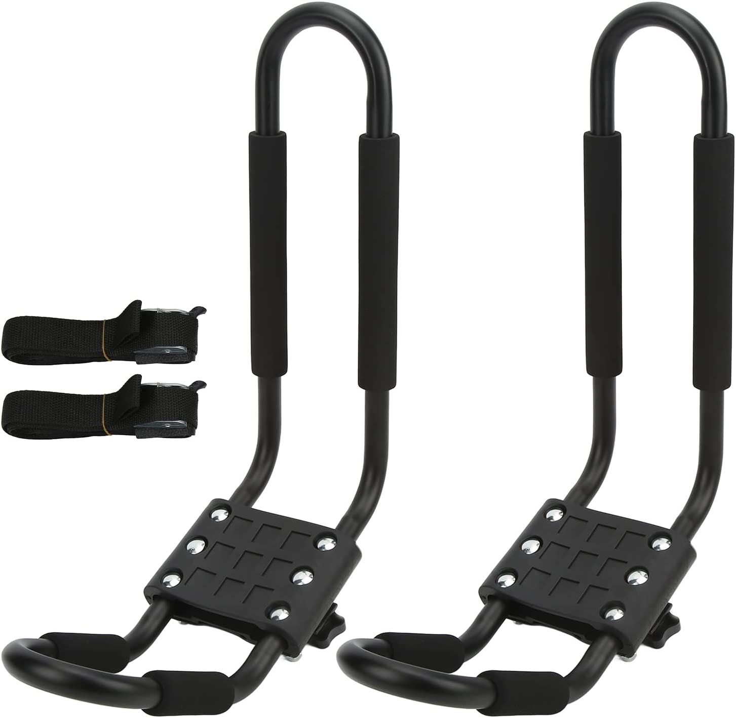 Kayak Roof Rack, Kayak Carrier J Shaped Bar Rust Proof Canoe Roof Mount ...