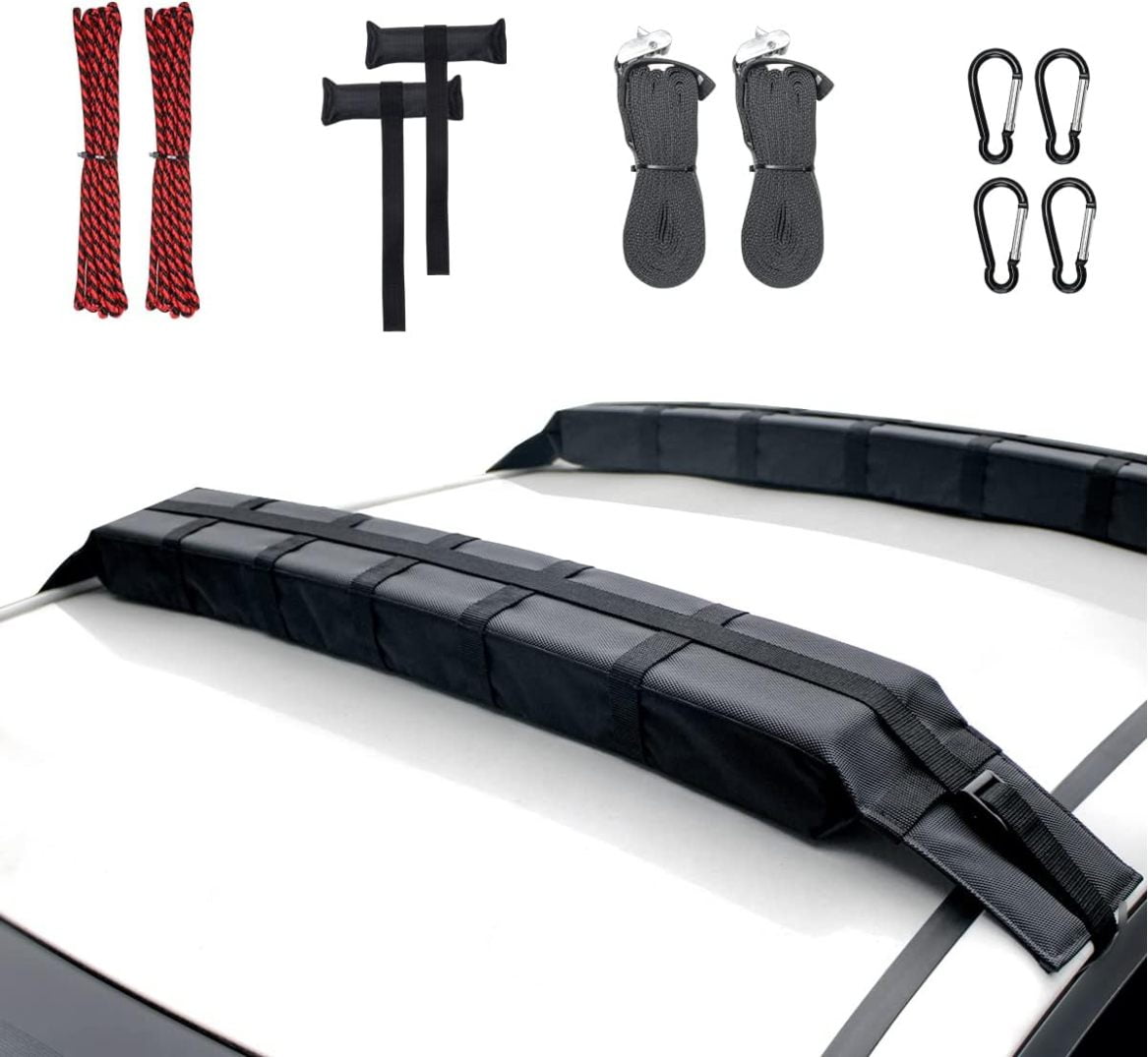 Kayak Roof Rack Pads Deluxe Upgrade Universal Car Soft Roof Rack for ...