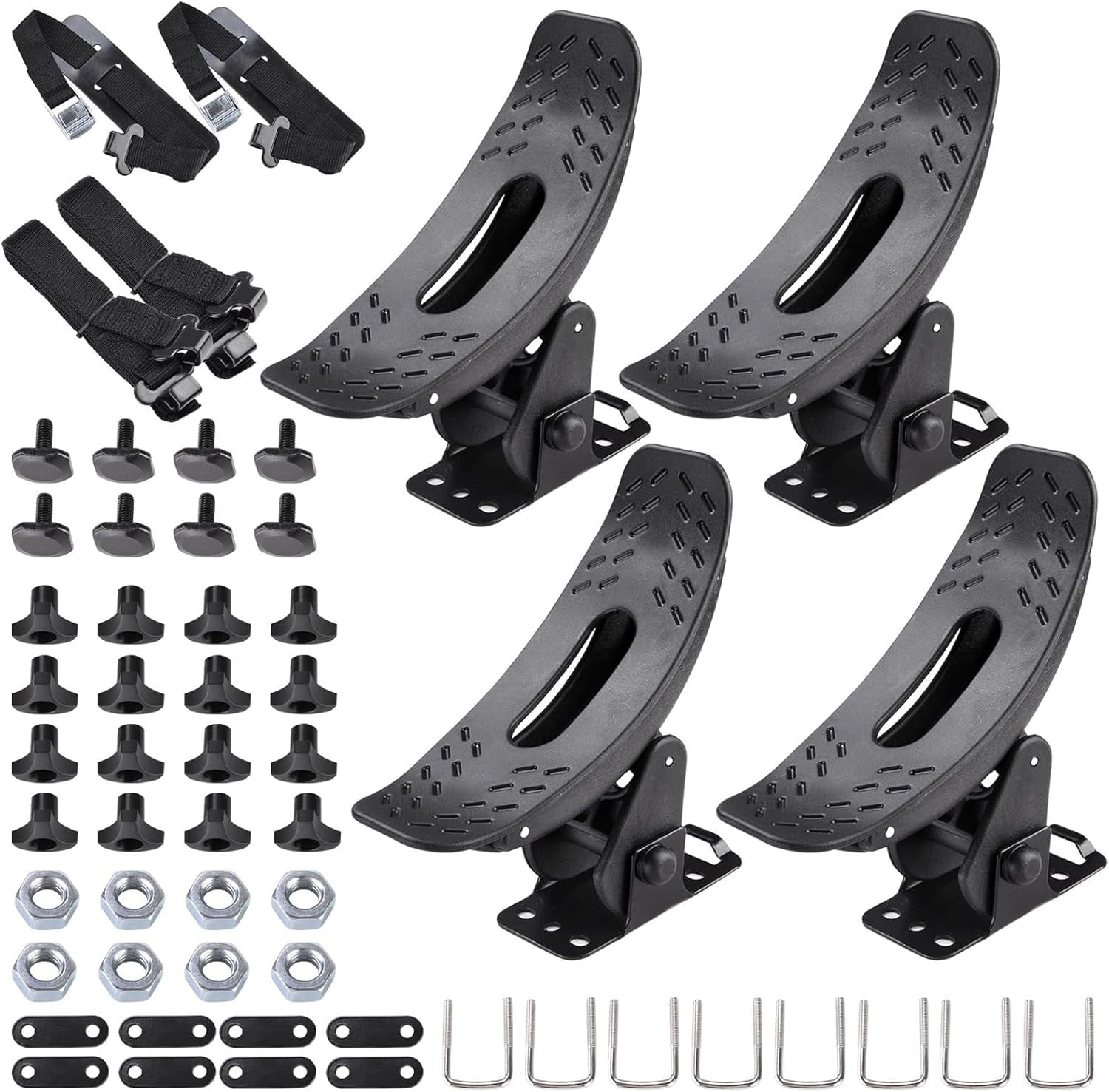 Kayak Roof Rack Saddles 4-Pack Universal Canoe Top Mount Carrier ...