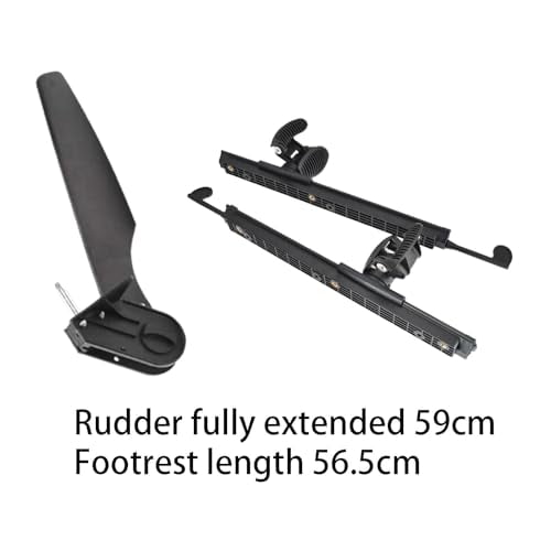 Kayak Rudder with Foot Brace Pedals Fixation, Foot Control Steering ...