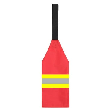 Anley Kayak Tow Red Safety Travel Flags with Reflective Strip - Warning ...