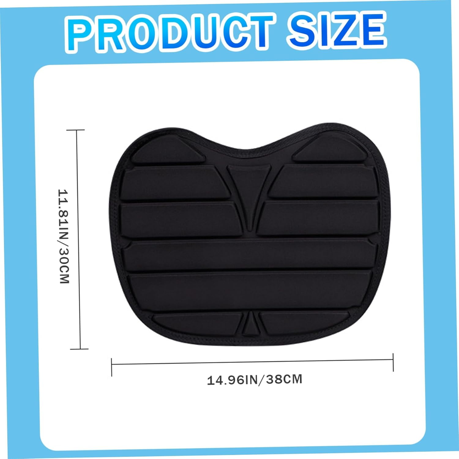 Kayak Seat Cushion Waterproof, Canoeing Seat, Detachable Black Kayak ...