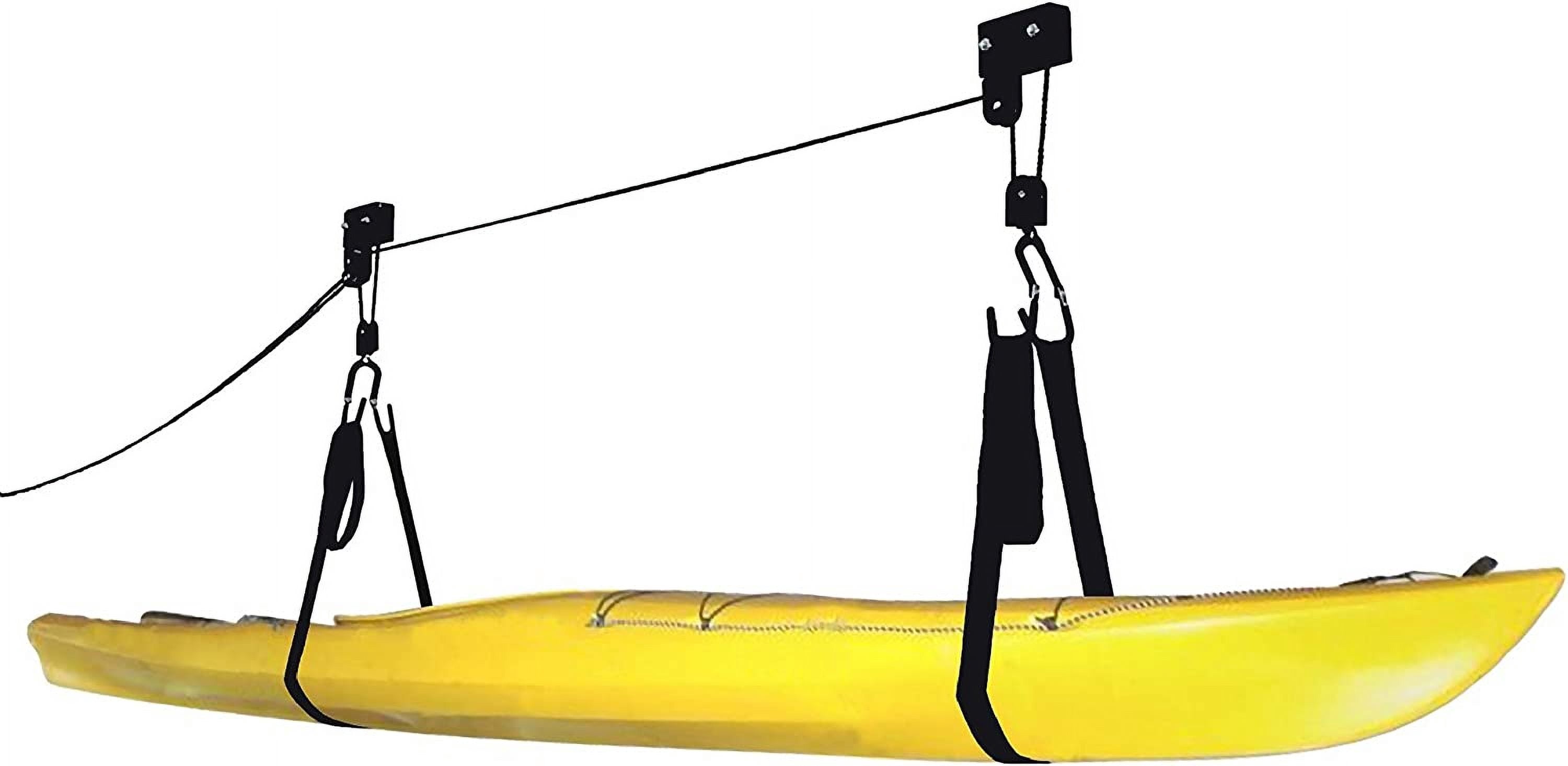 Kayak Storage Hoist - Overhead Pulley System with 125lb Capacity for ...