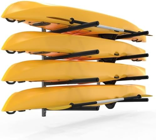Kayak Storage Rack, Adjustable Heavy Duty Kayak Rack for Kayaks Paddle ...