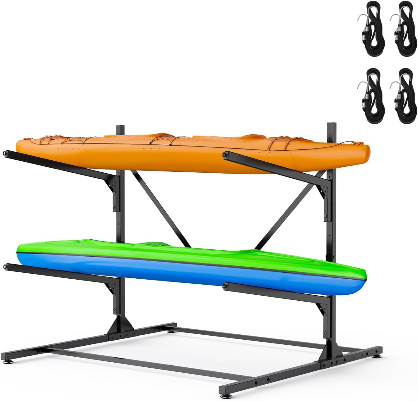 Kayak Storage Rack, Heavy Duty Freestanding Kayak Rack for Garage and ...