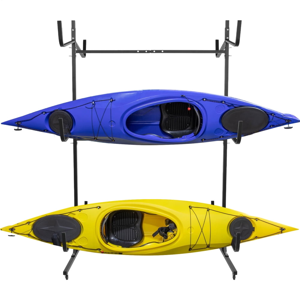 Kayak Storage Rack, Heavy Duty Freestanding Kayak Stand, Adjustable 3 ...