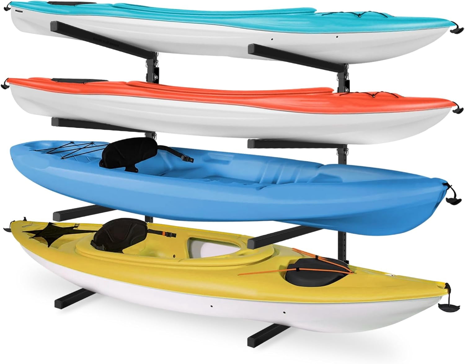 Kayak Storage Rack Kayak Wall Mount Rack 400lbs 4 Adjustable Levels ...