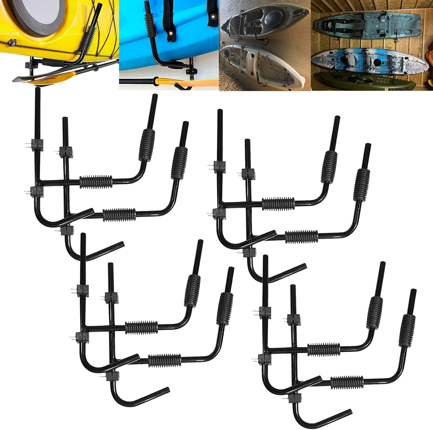 Kayak Storage Rack Wall Mount Garage Kayak Storage Hanger, Wall Bracket ...