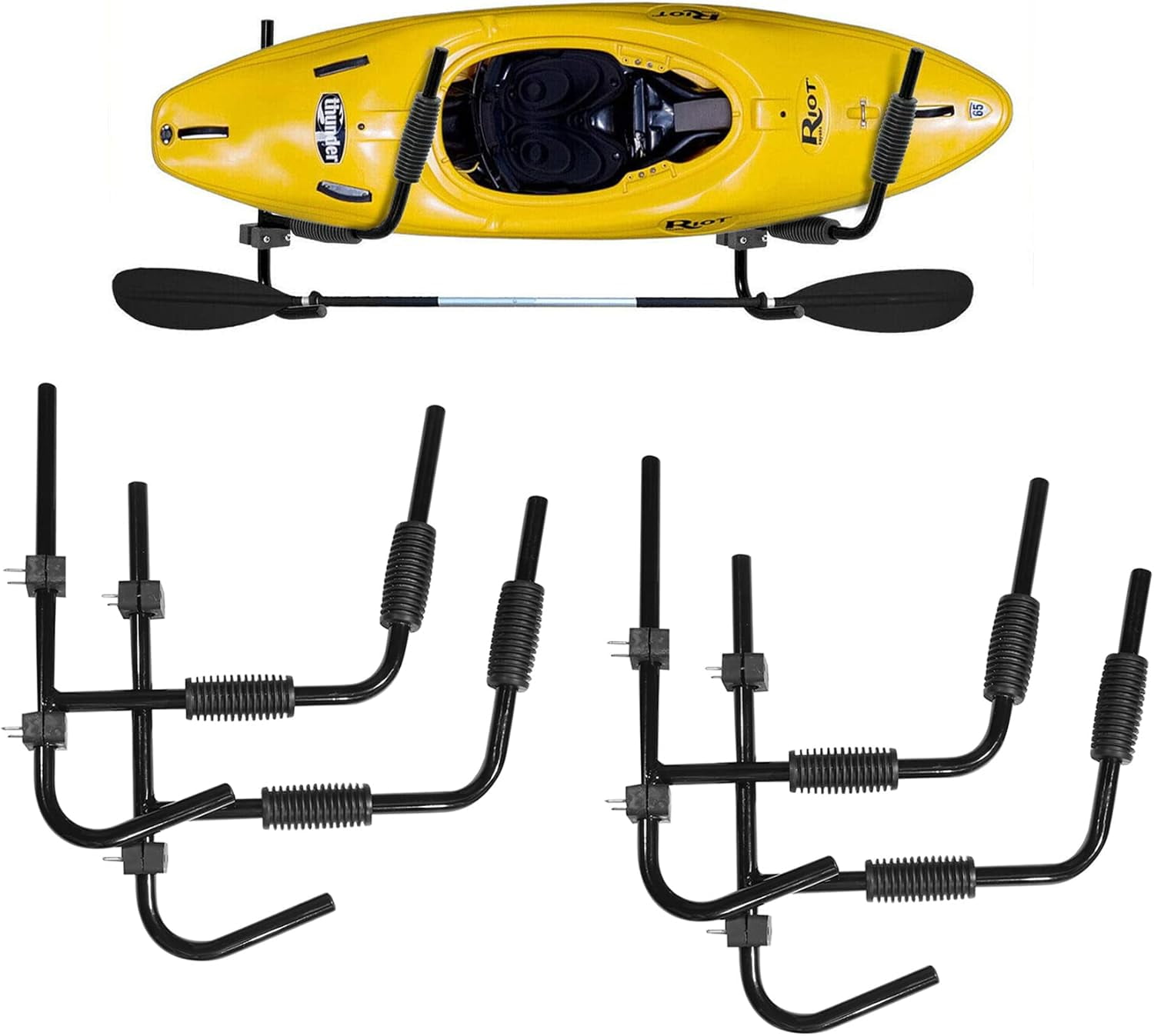 Kayak Storage Rack Wall Mount Garage Kayak Storage Hanger, Wall Bracket ...
