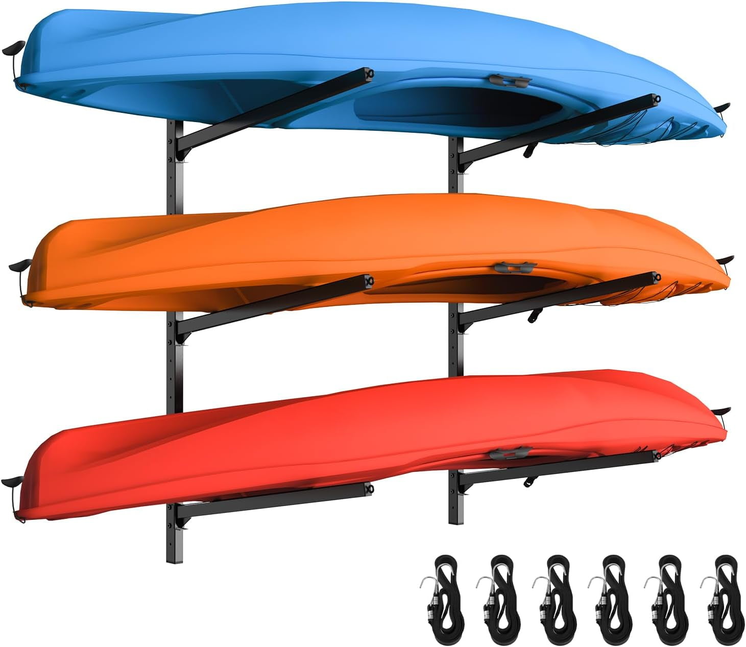 Kayak Storage Rack Wall Mount, Heavy Duty Kayak Wall Mount for Garage ...