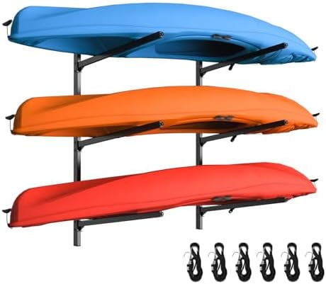 Kayak Storage Rack Wall Mount, Heavy Duty Kayak Wall Mount for Garage ...