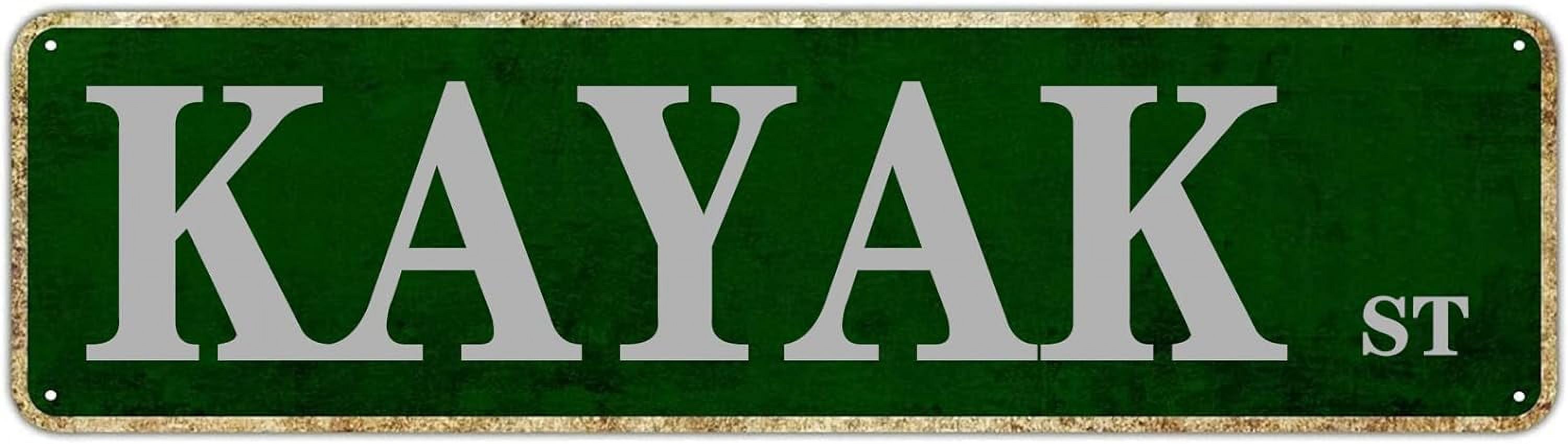 Kayak Street Retro Decorative Poster Vintage Tin Sign Home Decoration ...