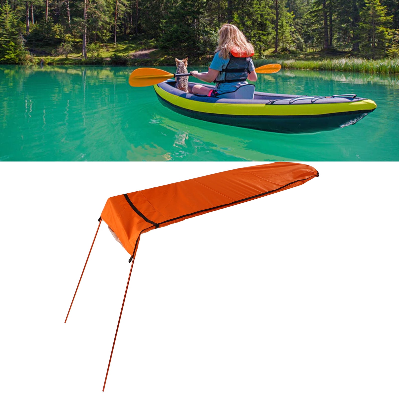 Kayak Sun Shade Canopy Waterproof Oxford Fabric Foldable Easy to ...