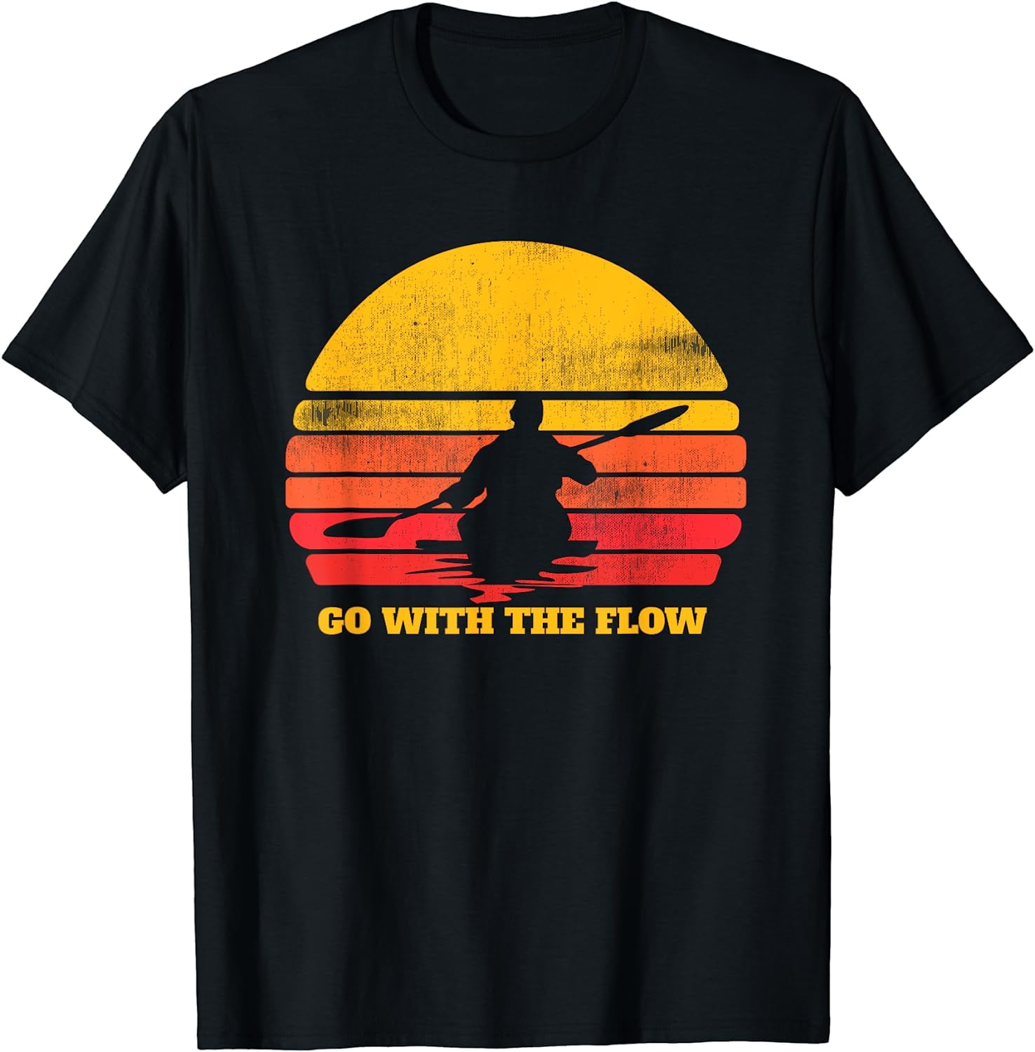Kayak T Shirt - Go With The Flow - Walmart.com