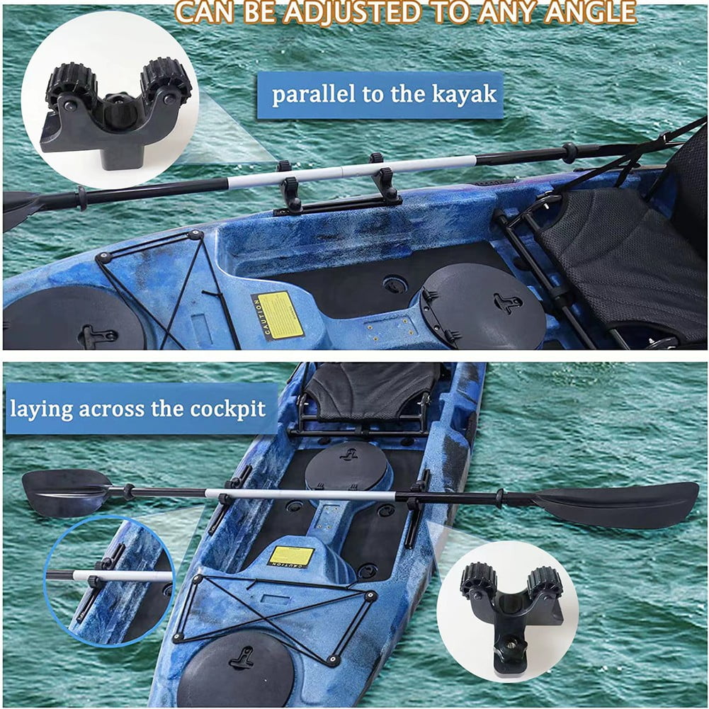 Kayak Track Mount Accessories for Fishing Flexible Kayak Paddle Holder ...