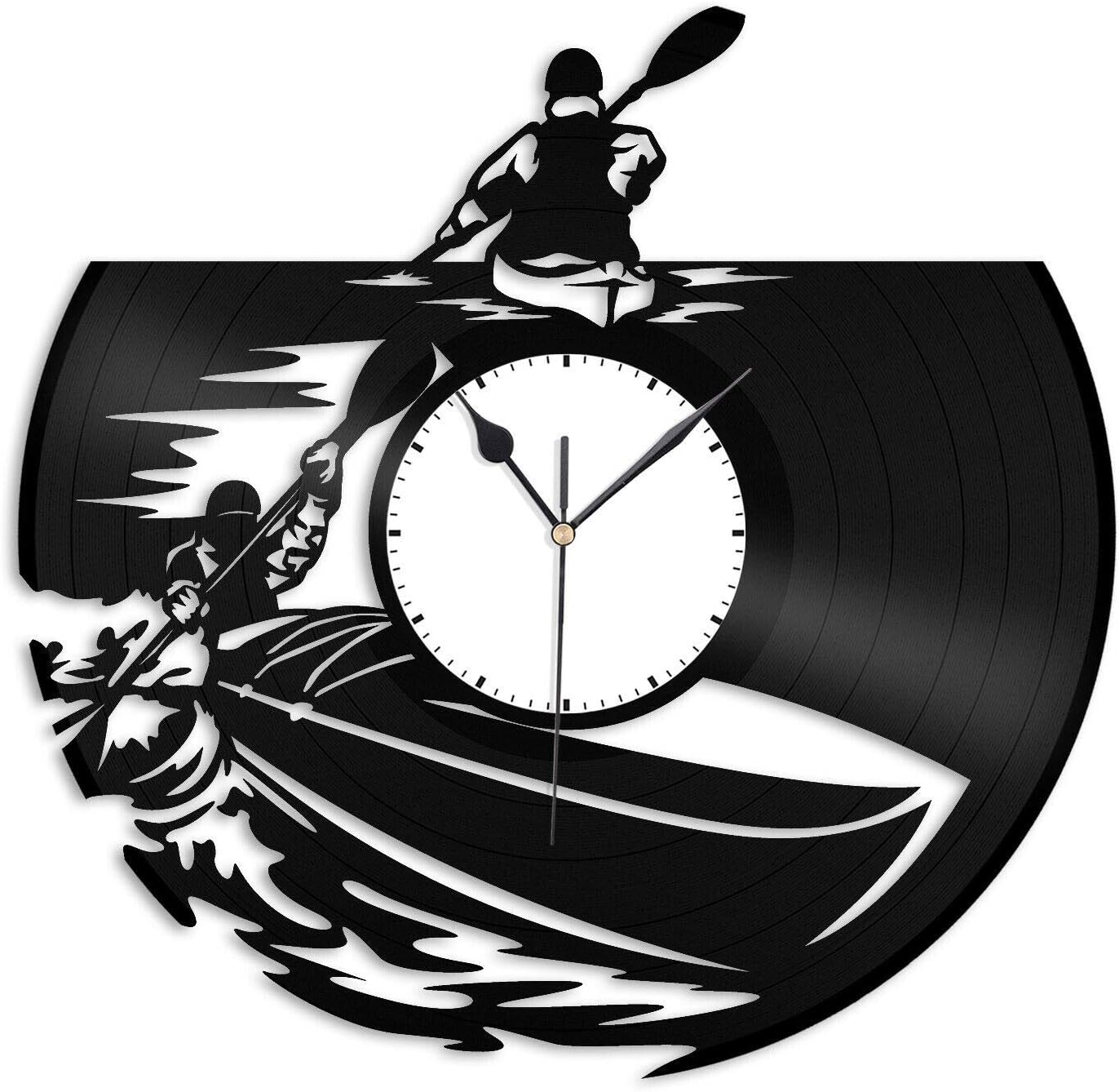 Kayak Vinyl Wall Clock,Vinyl Record Clock Wall Art Unique Room ...