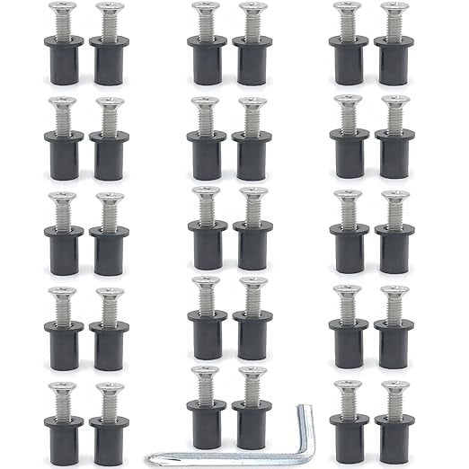 Kayak Well Nuts 30 Pair Neoprene Well Nuts M5 x 25mm Stainless Steel ...