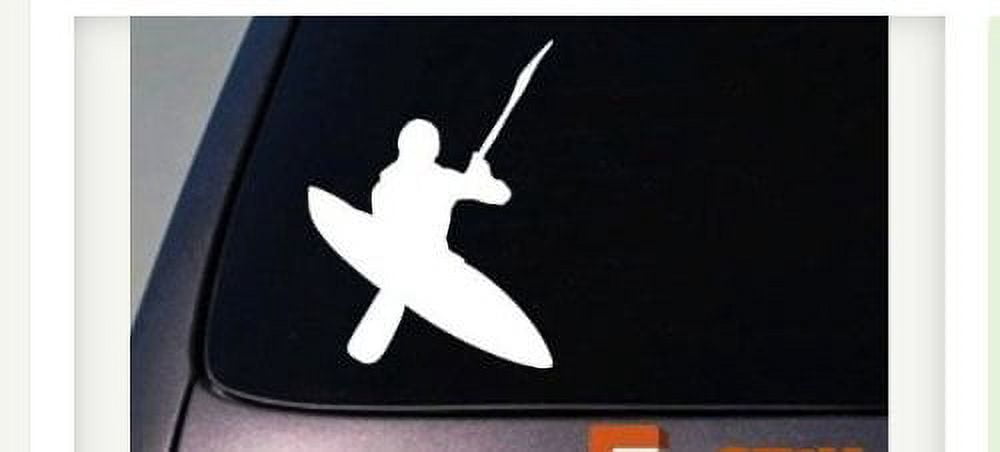Kayaker Kayak Decal Sticker 4