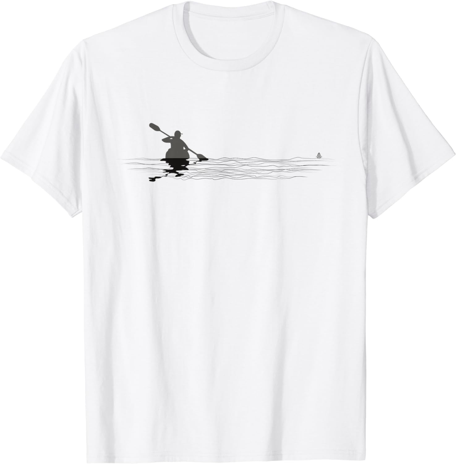 Kayaking Graphic Kayak Figure Kayaker Canoe Paddling T-Shirt - Walmart.com
