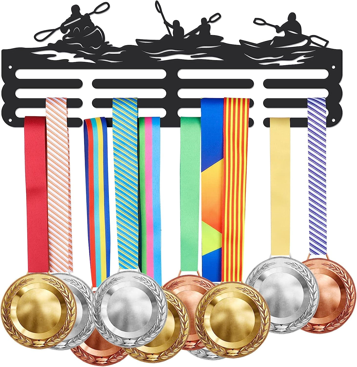 Kayaking Medal Display Rack for Water Sports Medal Display Holder Male ...