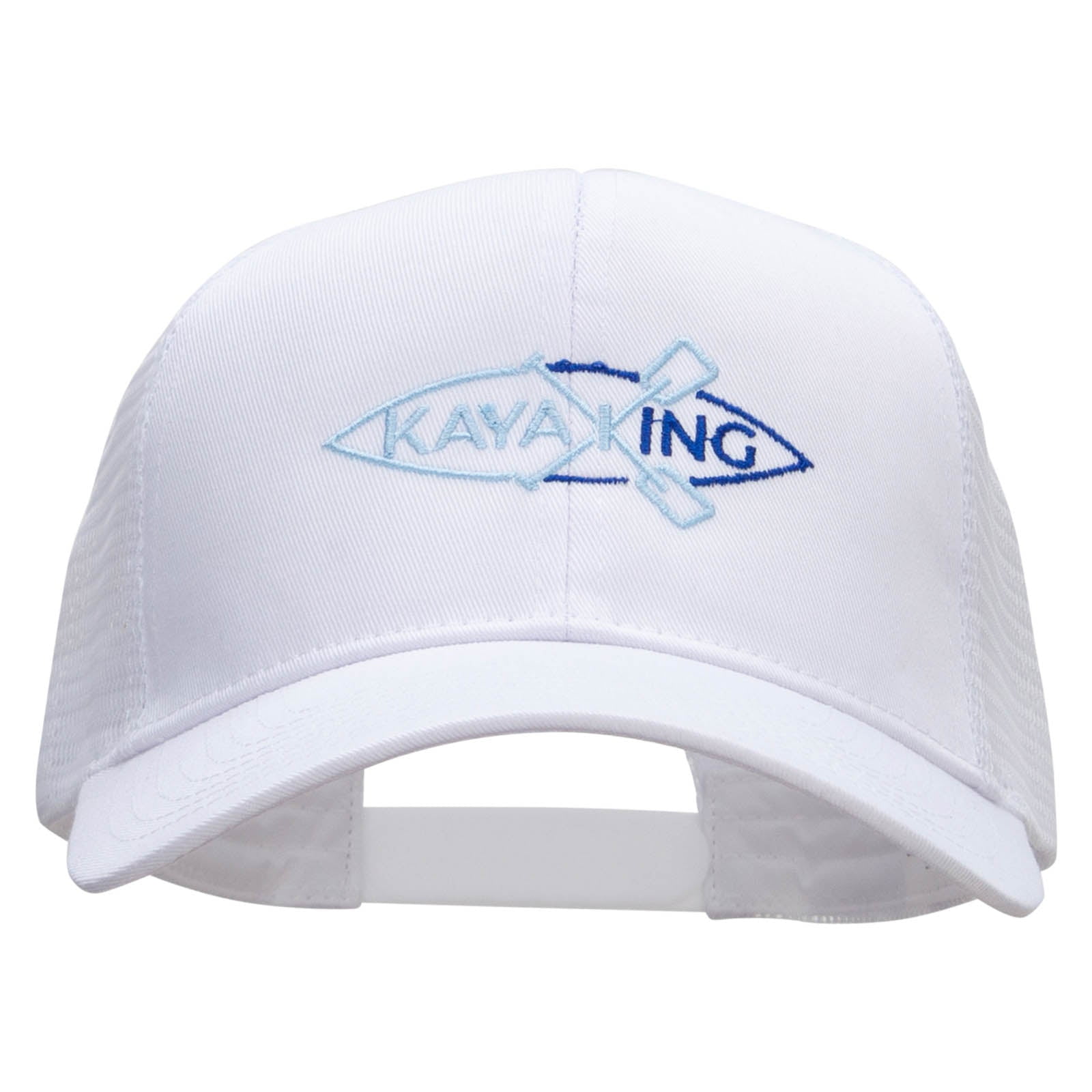 Kayaking Paddles Embroidered Solid Cotton Twill Mesh Prostyle Cap ...