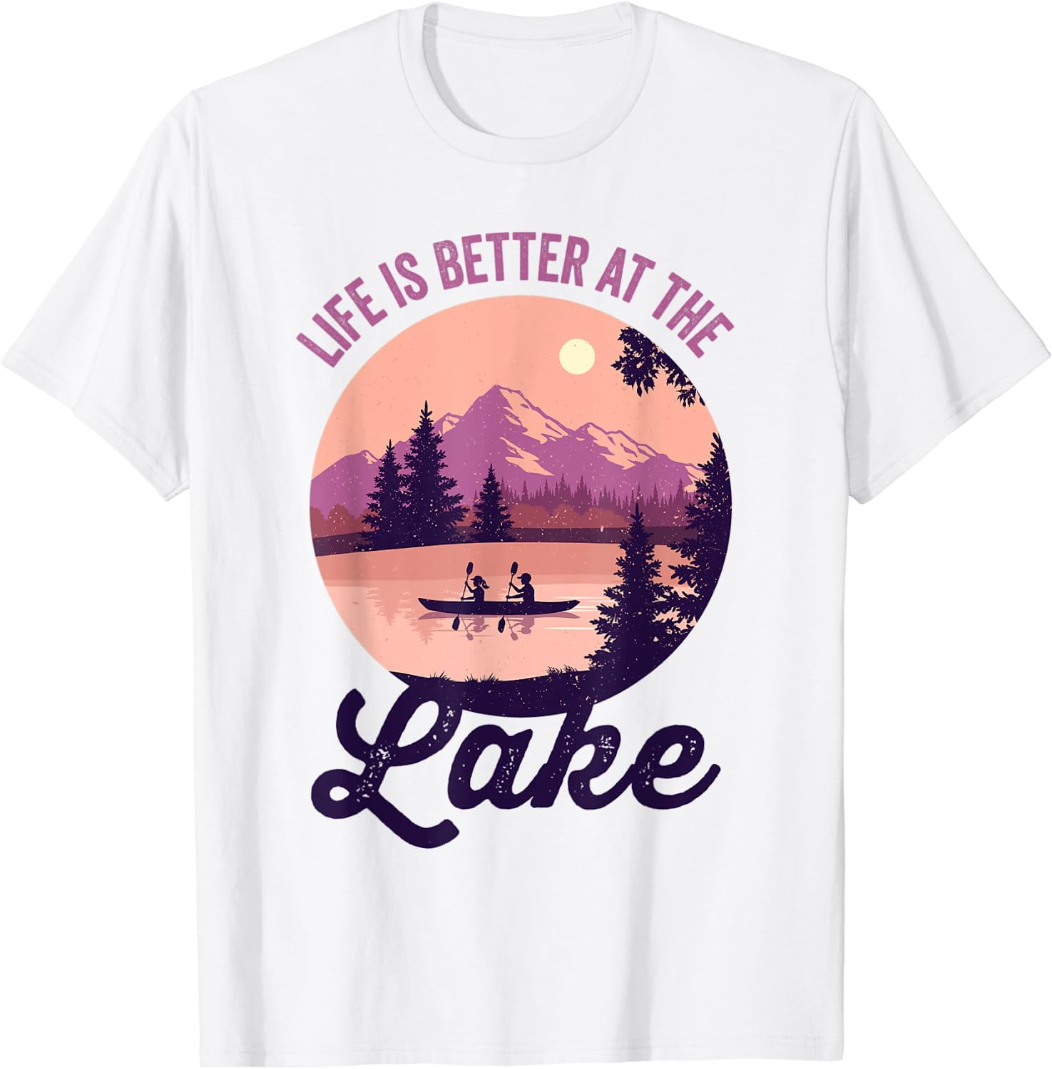 Kayaking Shirt Summer Vacation Life is better at the lake T-Shirt ...