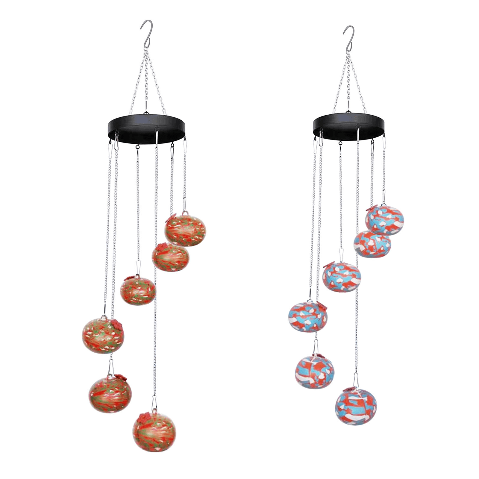 Kayannuo 2PC Charming Wind Chimes Outdoor Hummingbird Water Feeder Wind ...