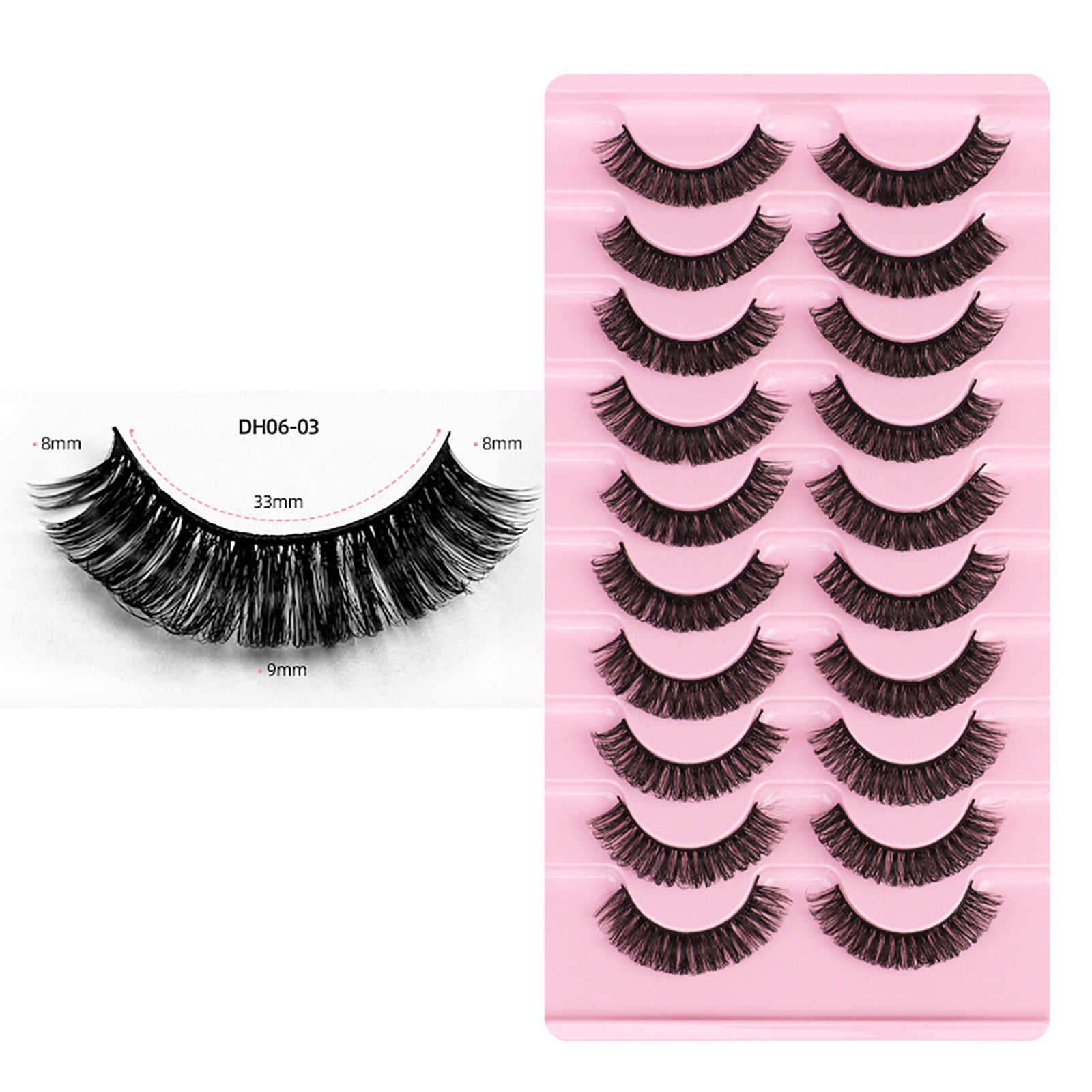 Kayannuo Back to School False Eyelashes Russian Strip Eyelashes Natural ...