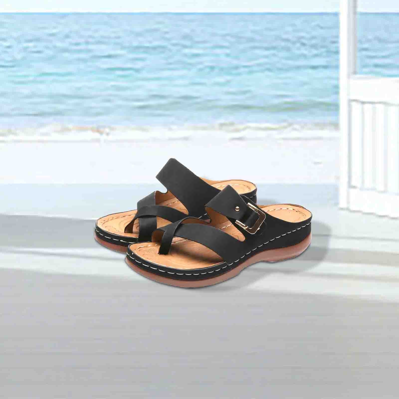 Kayannuo Beach Sandals Clearance Slipper Woman Sandal Wedges Womens