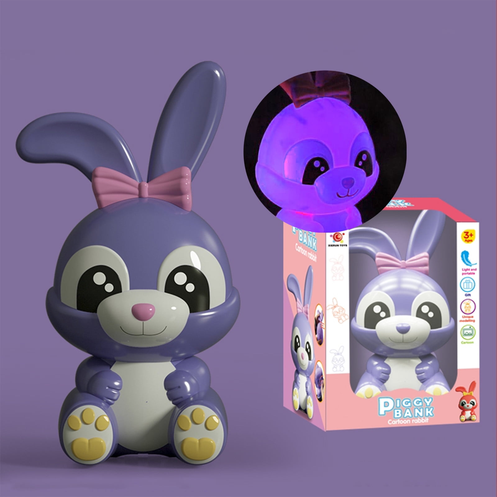 Kayannuo Baby Toys Toddler Toys Clearance Cute Rabbit Money Box Plastic ...