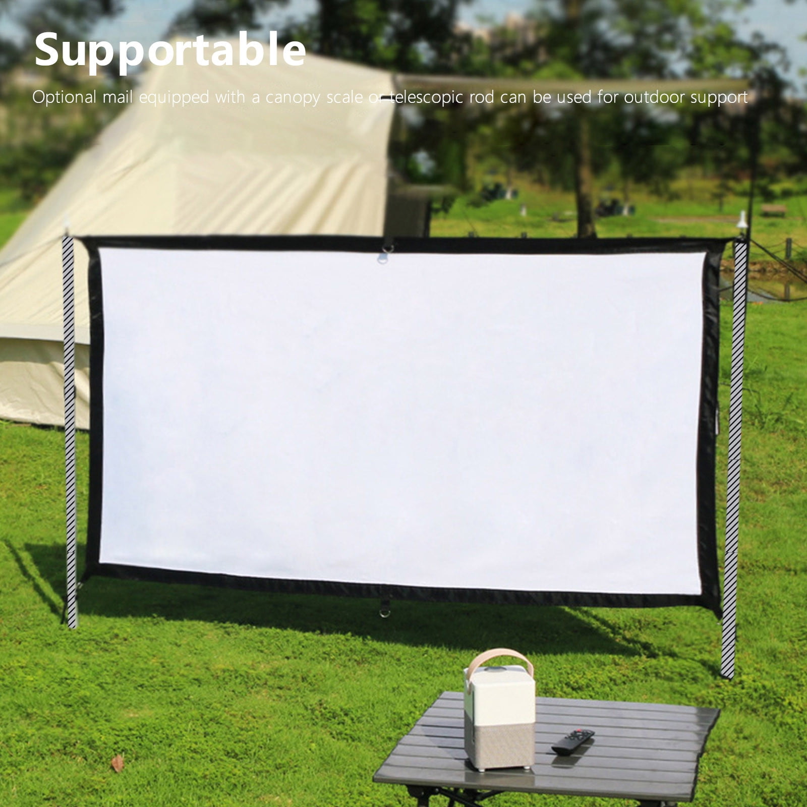 Kayannuo Christmas Projector Screen 110 Inch, Movie Projector Screen 16 ...
