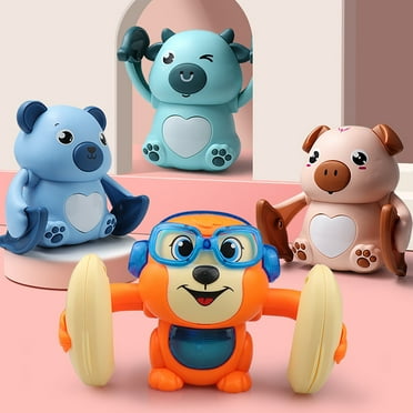 Flipping Toy Cartoon Animal Shape Voice Control Safe Electric Rolling ...