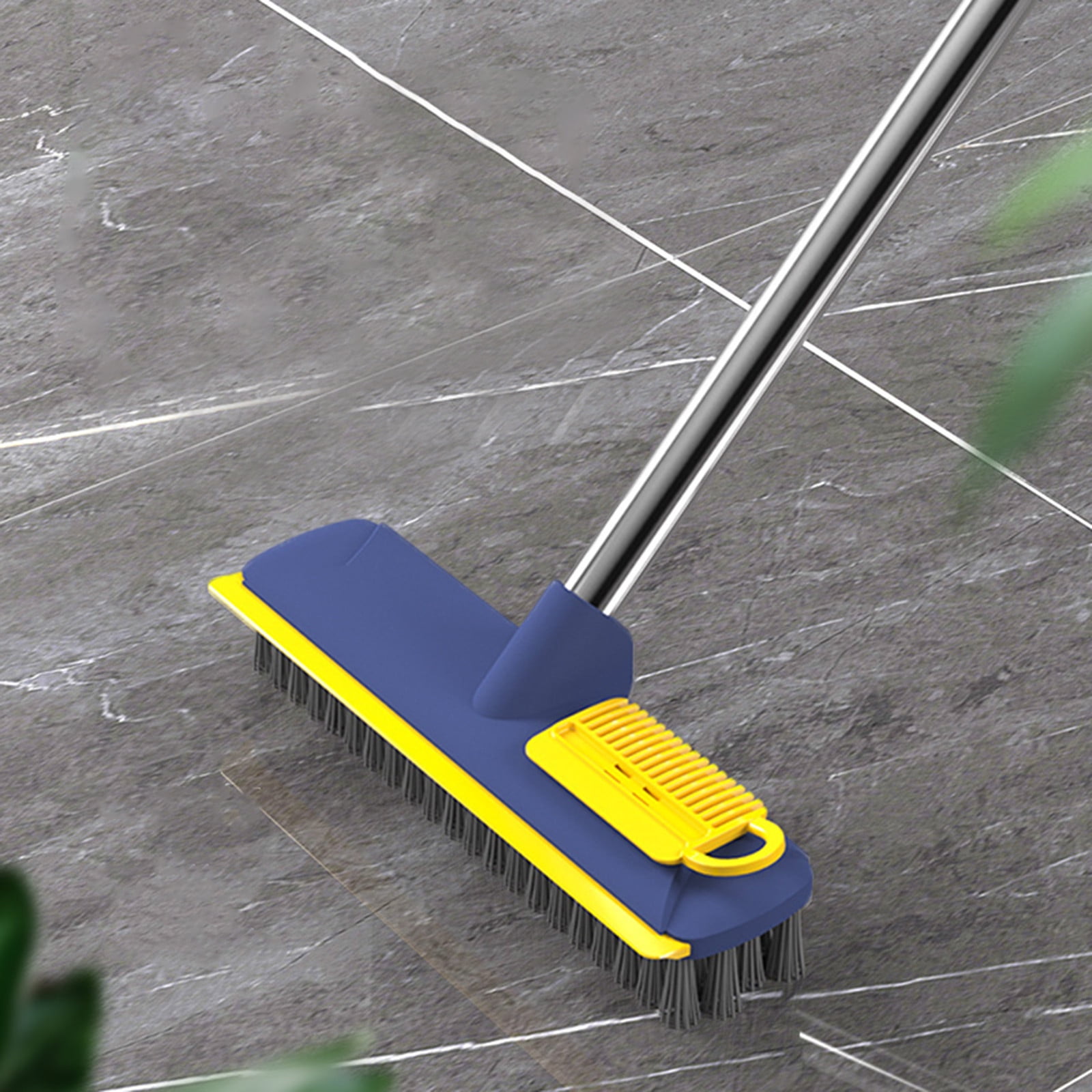 Christmas Floor Scrub Brush With Long Handle , 2 In 1 Scrape And Brush ...