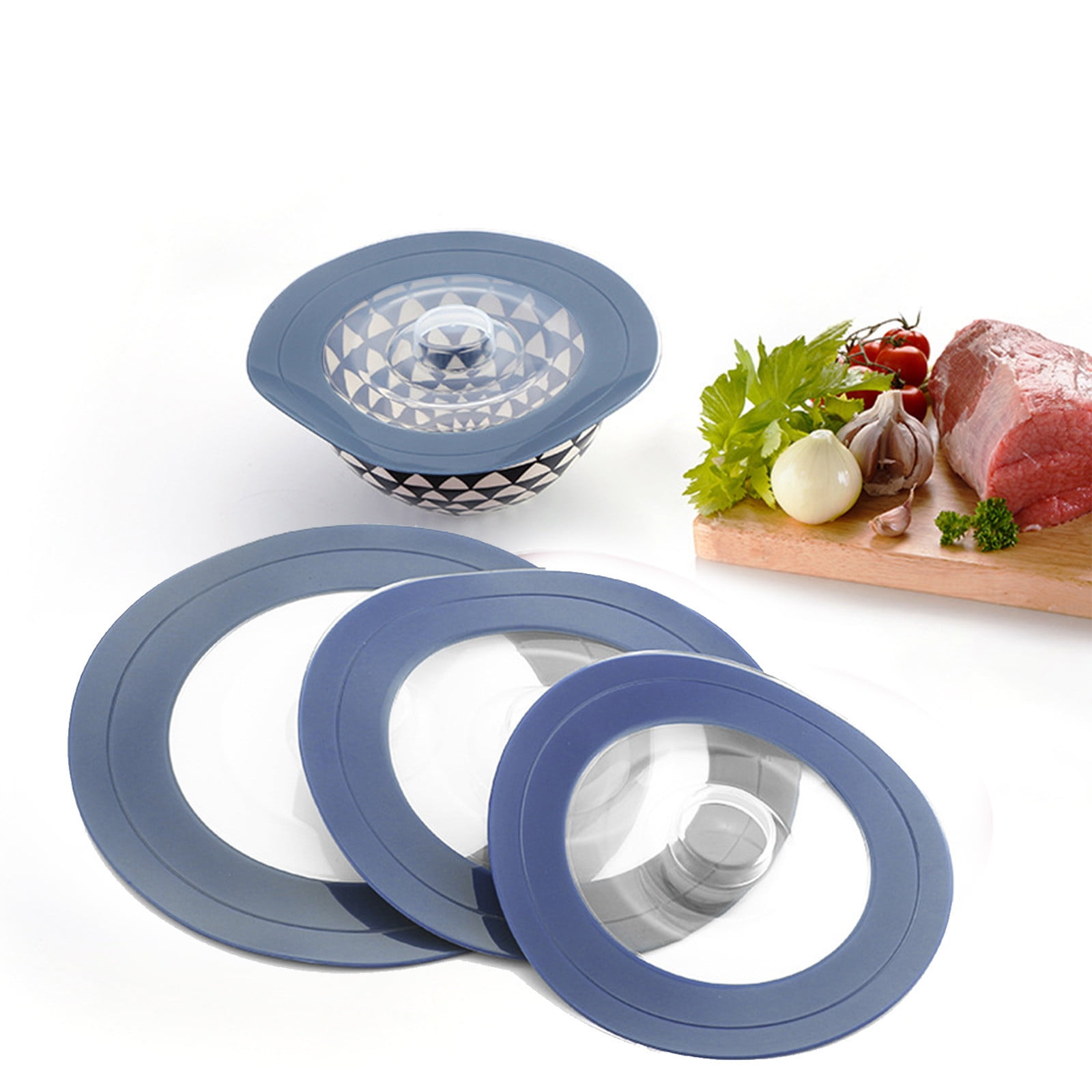 Kayannuo Christmas Gifts Clearance 3 Piece Silica Gel Pot Cover Kitchen ...