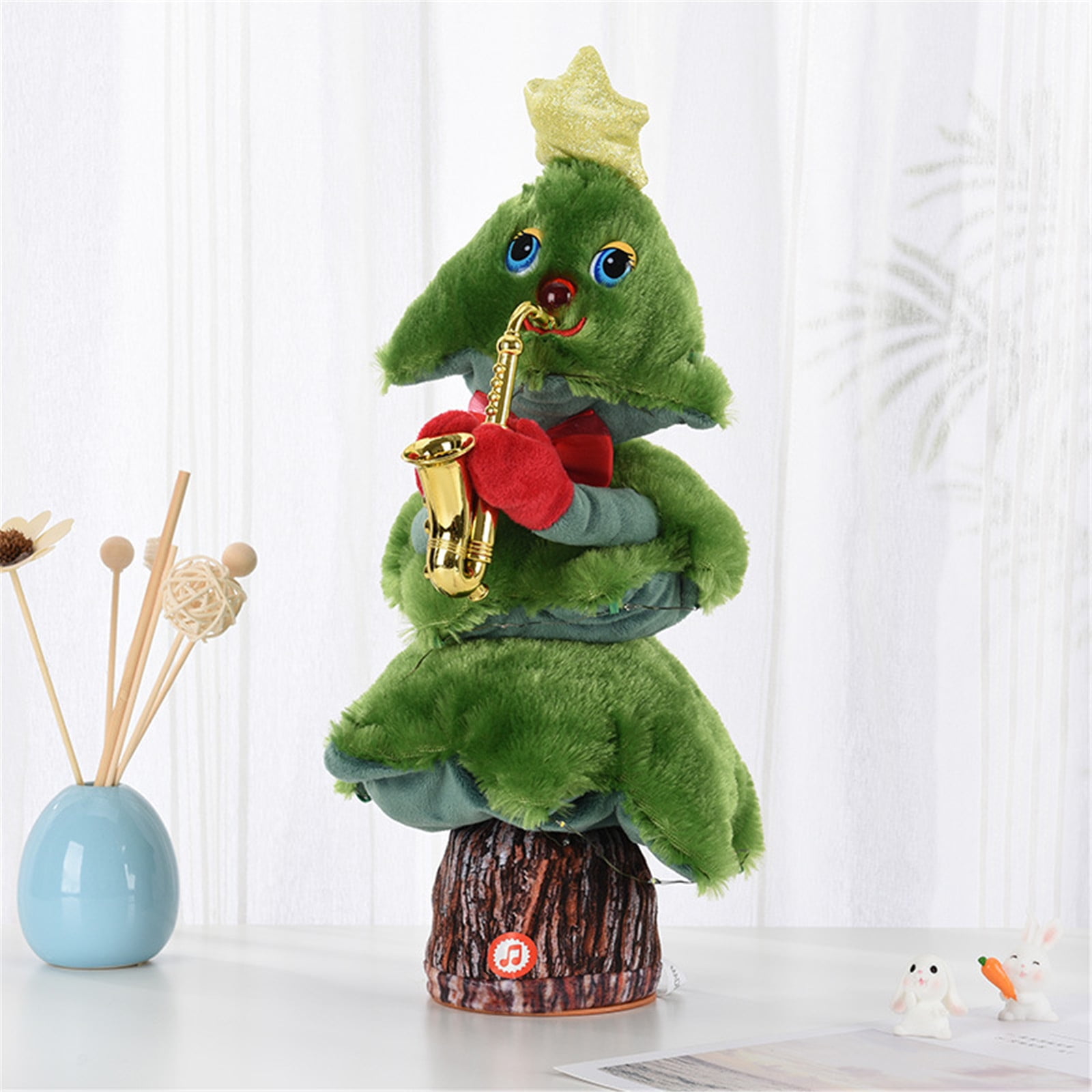 Kayannuo Christmas Plush Electric Toy Christmas Tree Can Sing And Dance ...