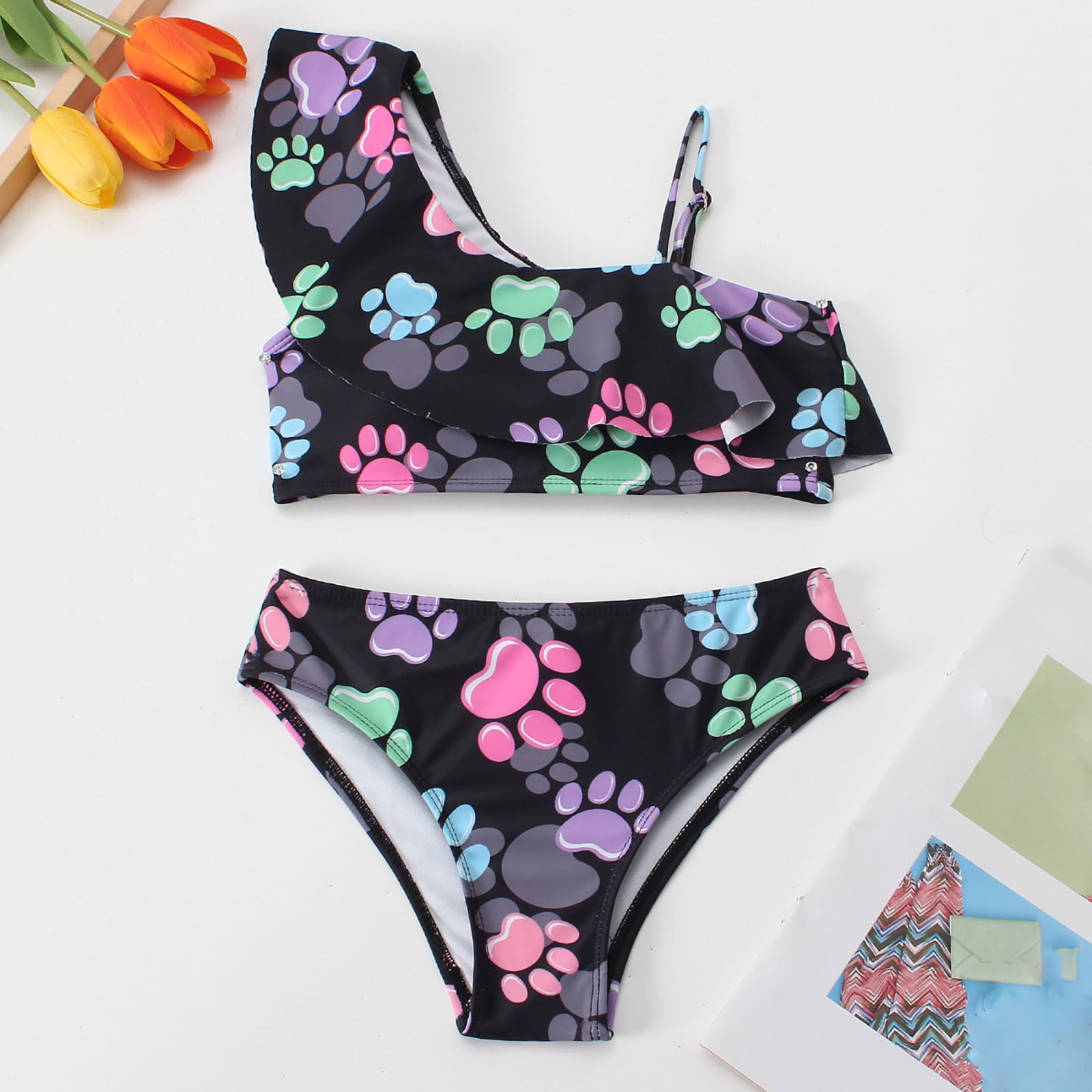 Kayannuo Cute Bikinis For Girls Clearance Girls Swimsuits Girls Summer