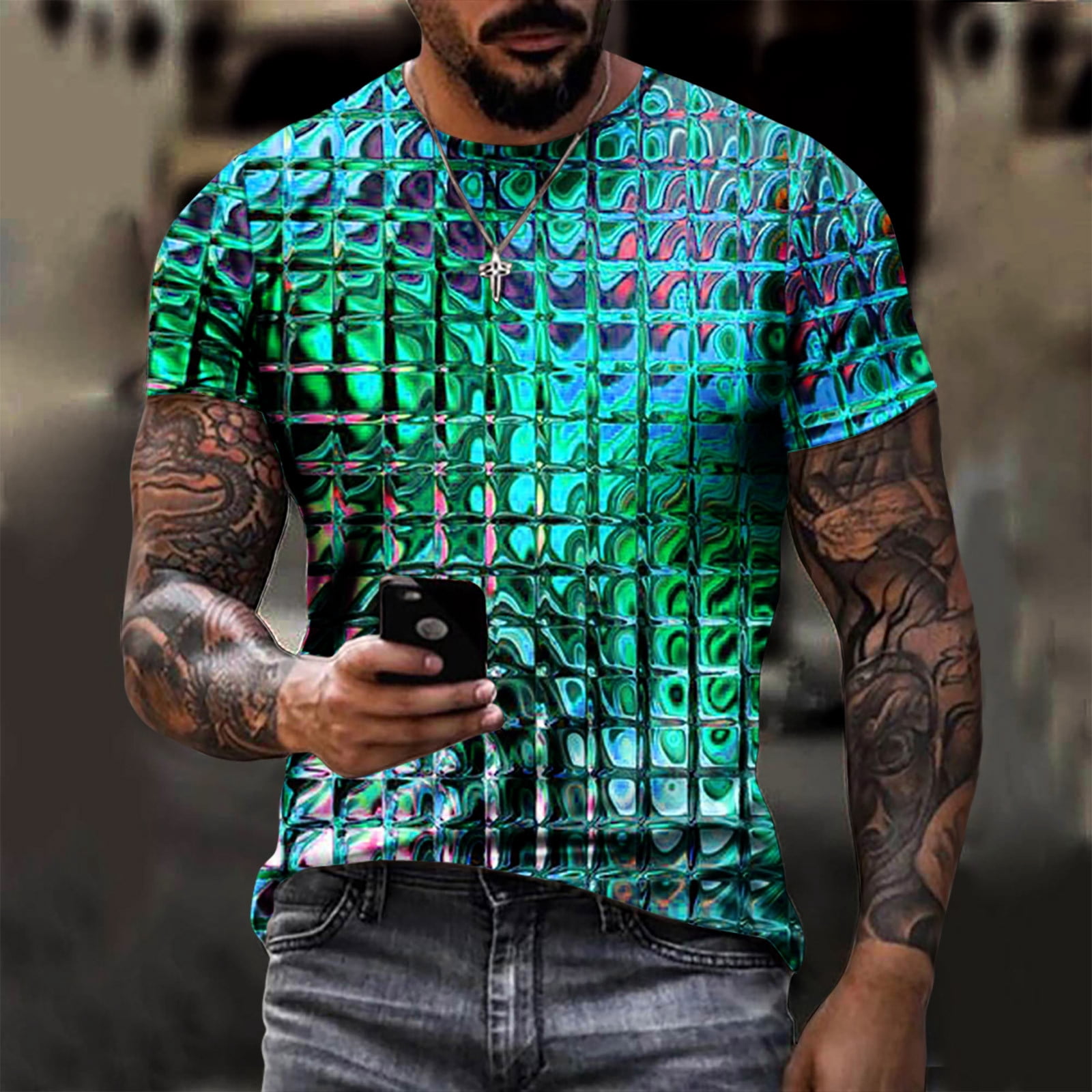 Kayannuo Graphic Tees Men T Shirts for Men Valentine's Day Casual Men's ...