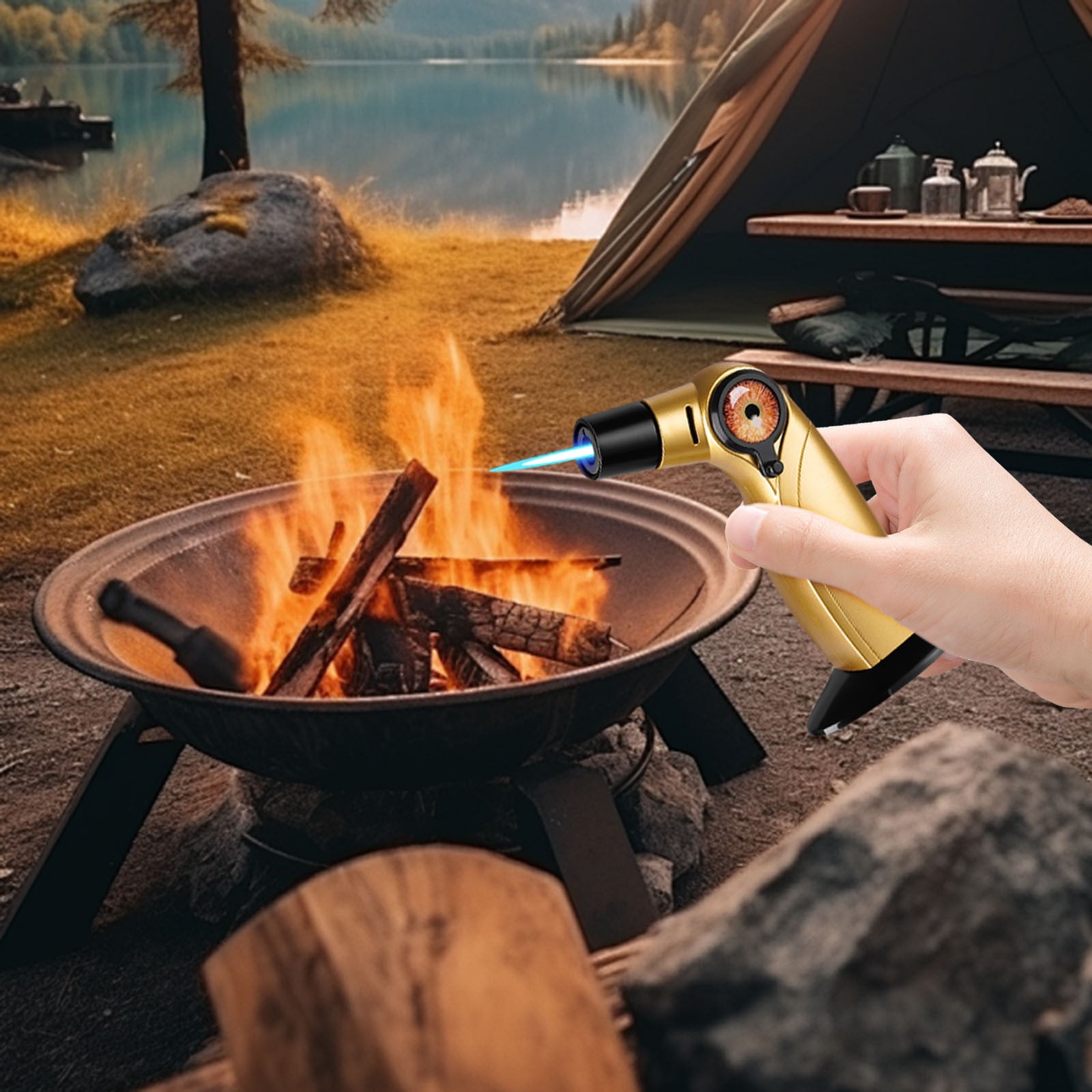 Kayannuo Home Essentials Torch Lighters -Windproof Refillable Lighter ...