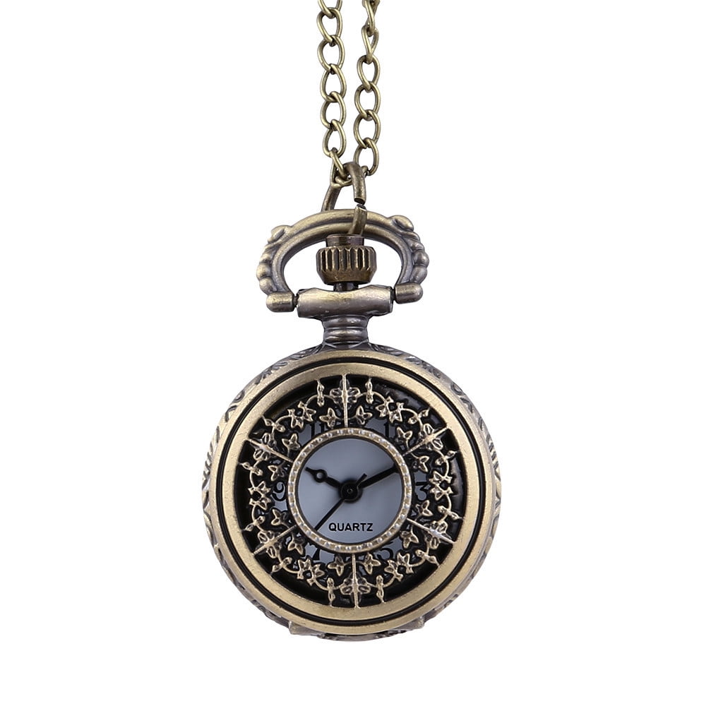 Kayannuo Men and Women Couple Pocket Watch Retro Quartz Hanging Table ...