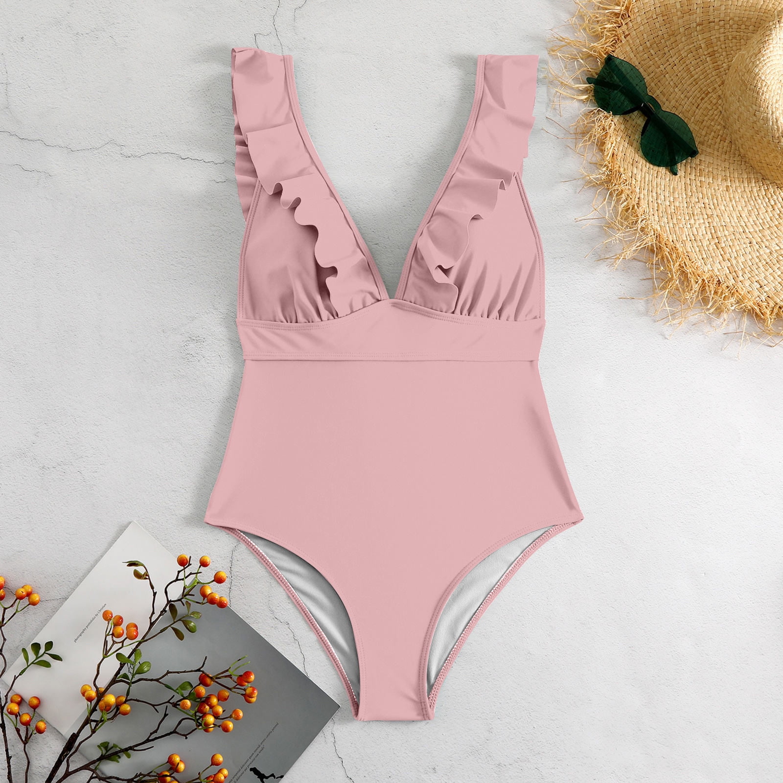 Kayannuo One Piece Swimsuits for Women Swimsuit Women Women Solid ...