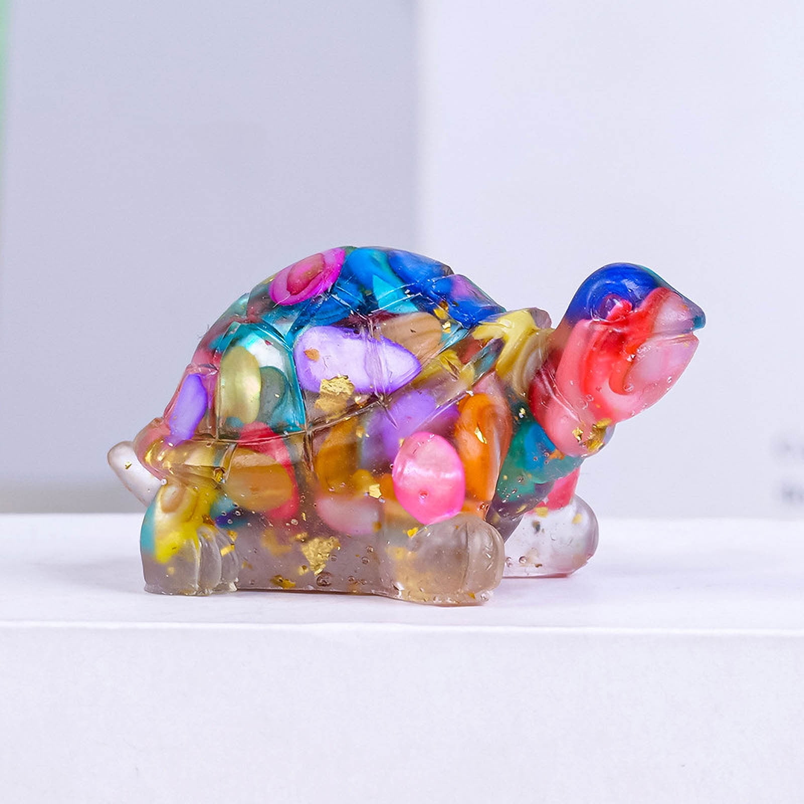 Kayannuo Room Decor Crystal Turtle Figurines Natural Healing Amethyst ...