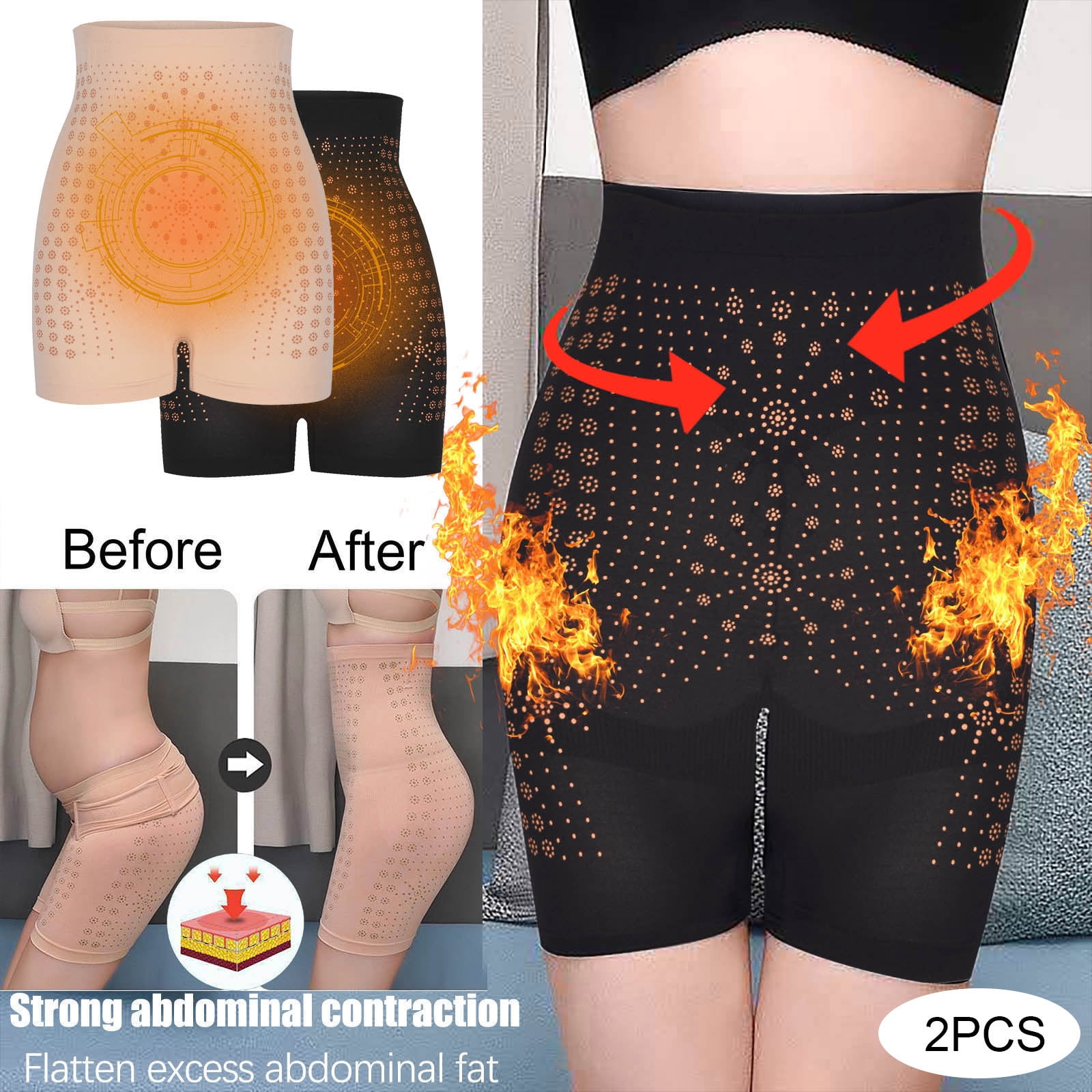 Kayannuo Shapewear Shorts Clearance 2pcs Far Infrared Negative Oxyge ...
