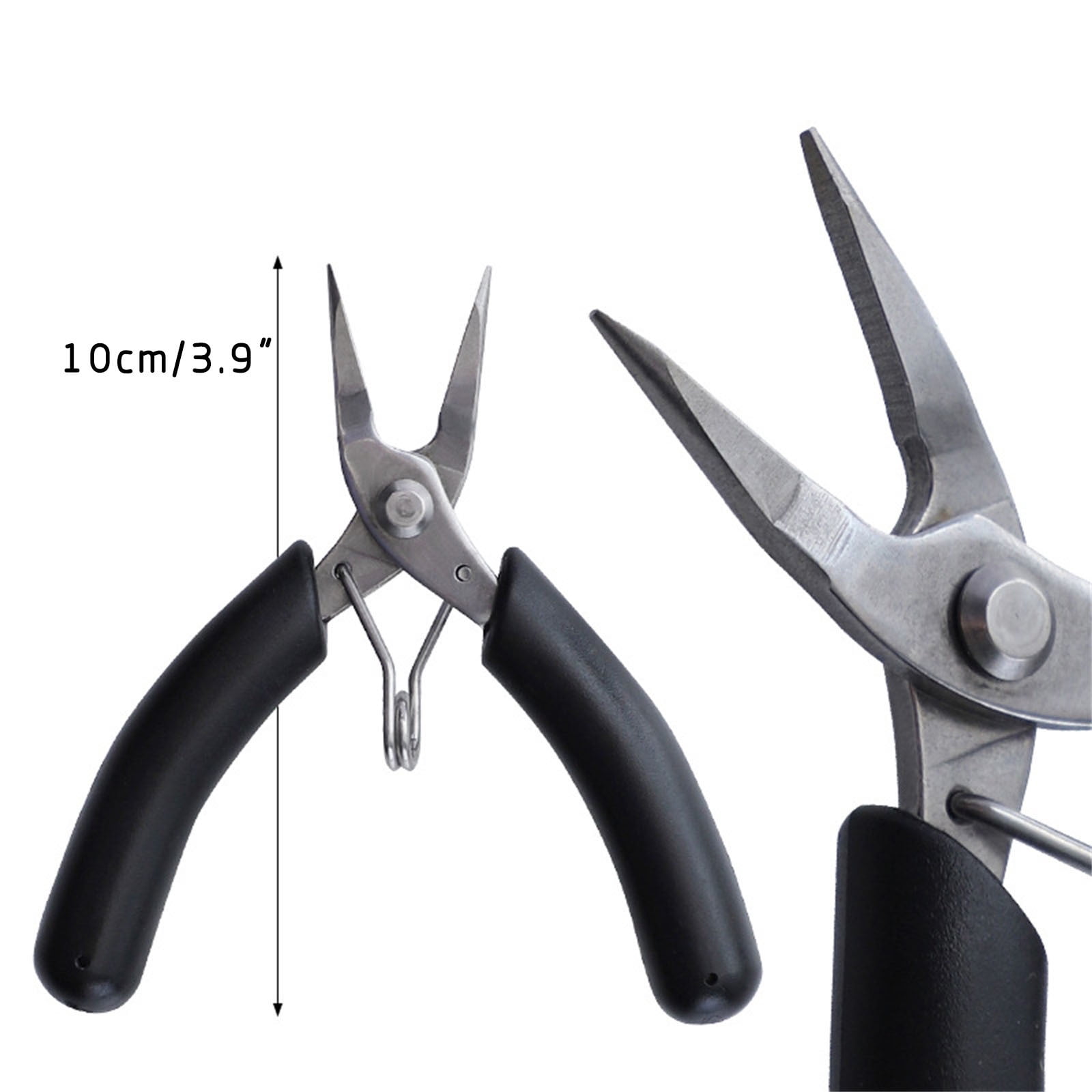 Kayannuo Stainless Steel Mini Pliers Pointed Nose Pliers Flat Nose ...