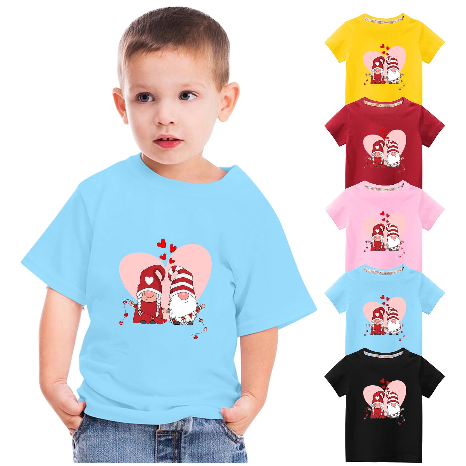 Kayannuo T Shirts for Girls Clearance Short Sleeve Graphic Tees Boys ...