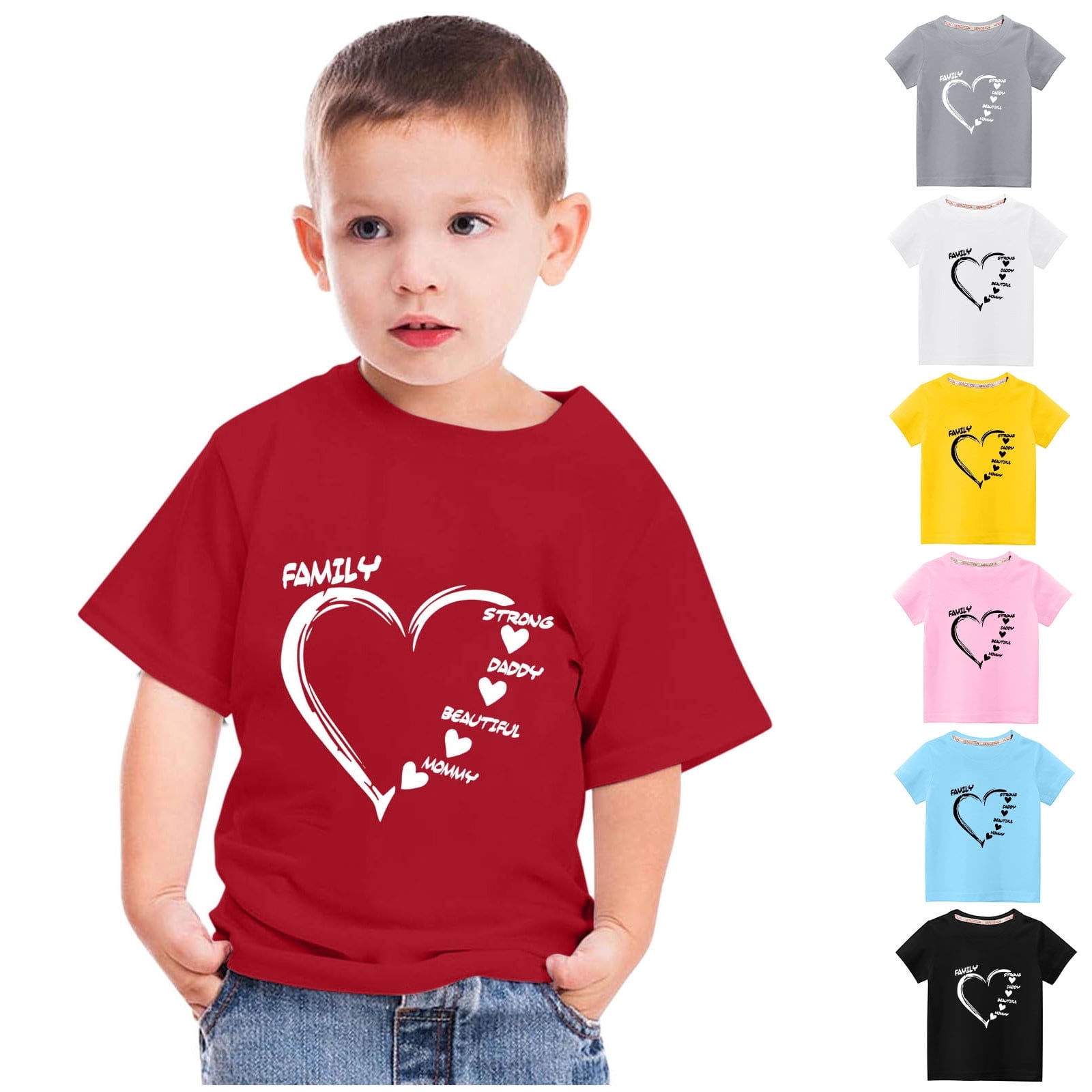 Kayannuo T Shirts for Girls Clearance Short Sleeve Graphic Tees Boys ...