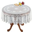 Round Small Lace Table Cloth - Vintage Manual Crochet Flowers ...