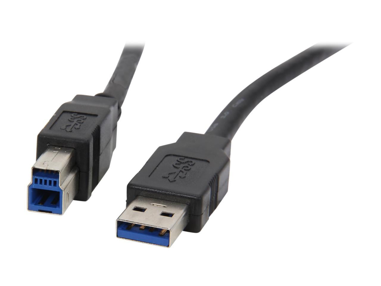 Kaybles USB3-AB-6 USB 3.0 Cable A Male to B Male, 6ft USB 3 Type B Cord ...